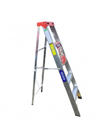 ESCALERA DE ALUMINIO, 5 PIES, 2 BANDAS, USO DOMESTICO SIN BANDEJAS ...