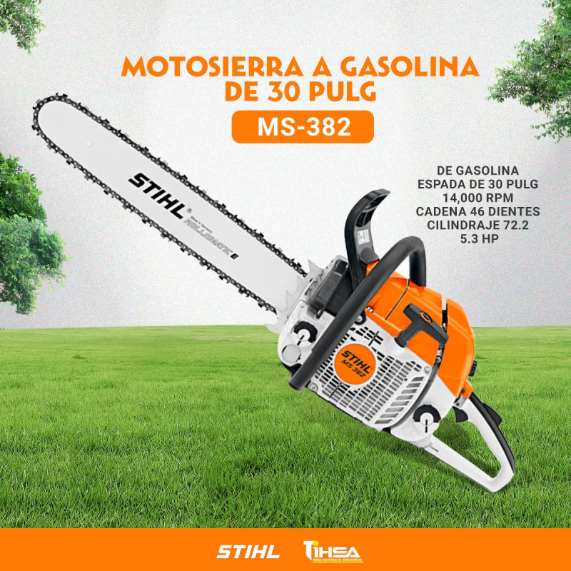 Motosierra Stihl MS-382 a Gasolina de 30"