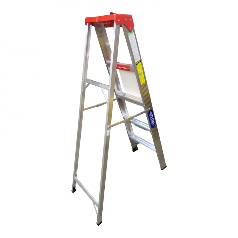 ESCALERA DE ALUMINIO, 6 PIES, 2 BANDAS, USO DOMESTICO SIN BANDEJAS ...