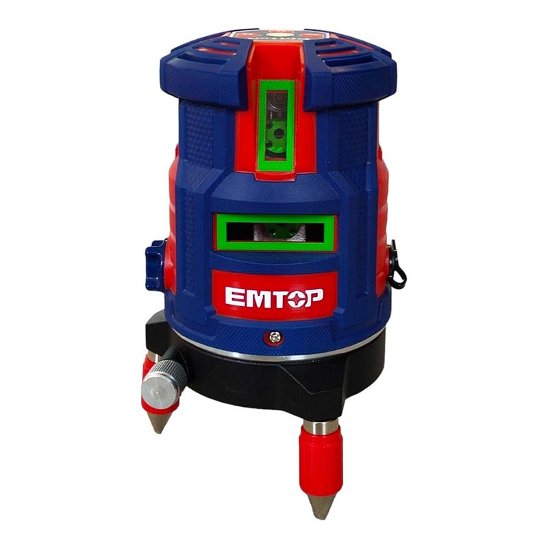 NIVEL LASER AUTONIVELANTE, 1 LINEA HORIZONTAL Y 4 LINEAS VERTICALES, LUZ VERDE, RANGO 30M ...