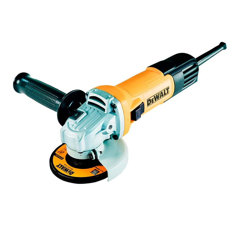 PULIDORA/ESMERILADORA DE 4-1/2 PULGADAS, 750 WATTS, SWITCH DE BOTON DESLIZANTE. DEWALT