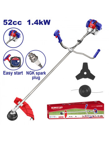 DESBROZADORA A GASOLINA 52CC, 2HP, CORTE 420MM, CUCHILLA 255MM, MOTOR 2 ...