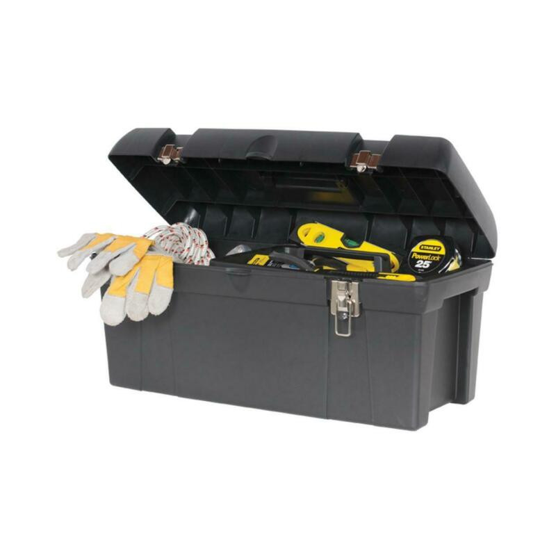 CAJA PLASTICA PARA HERRAMIENTAS, CON BANDEJA, LARGO 23-5/8 PULG, ANCHO ...