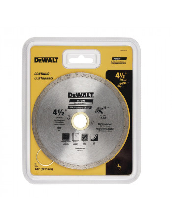 DISCO DIAMANTADO, 4-1/2 PULG, BORDE CONTINUO, CERAMICA, PORCELANA ...